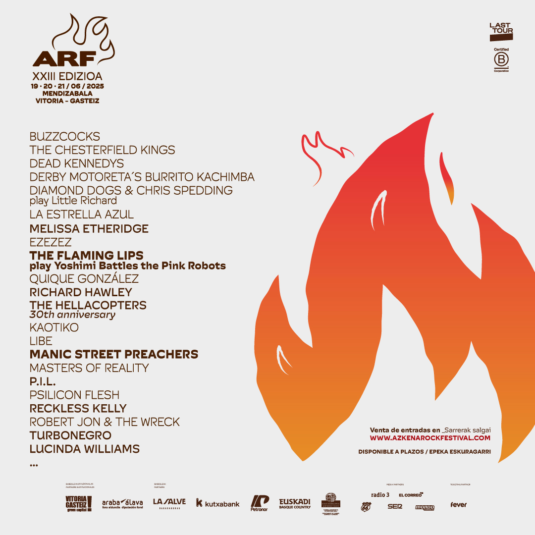 Primer avance del cartel del Azkena Rock Festival 2025 - ARF